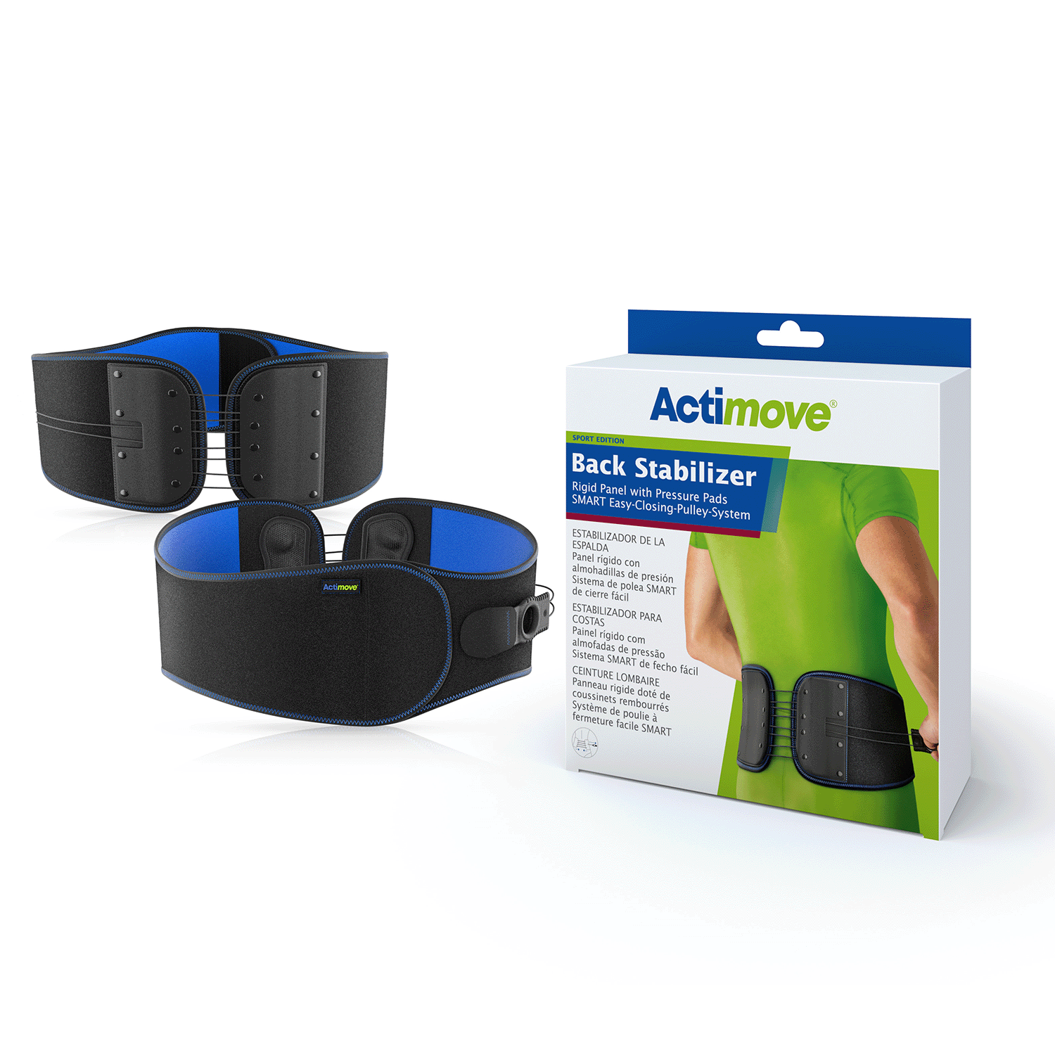 Actimove Sport Back Stabilizer Rigid Panel with Pressure Pads | Ames Walker