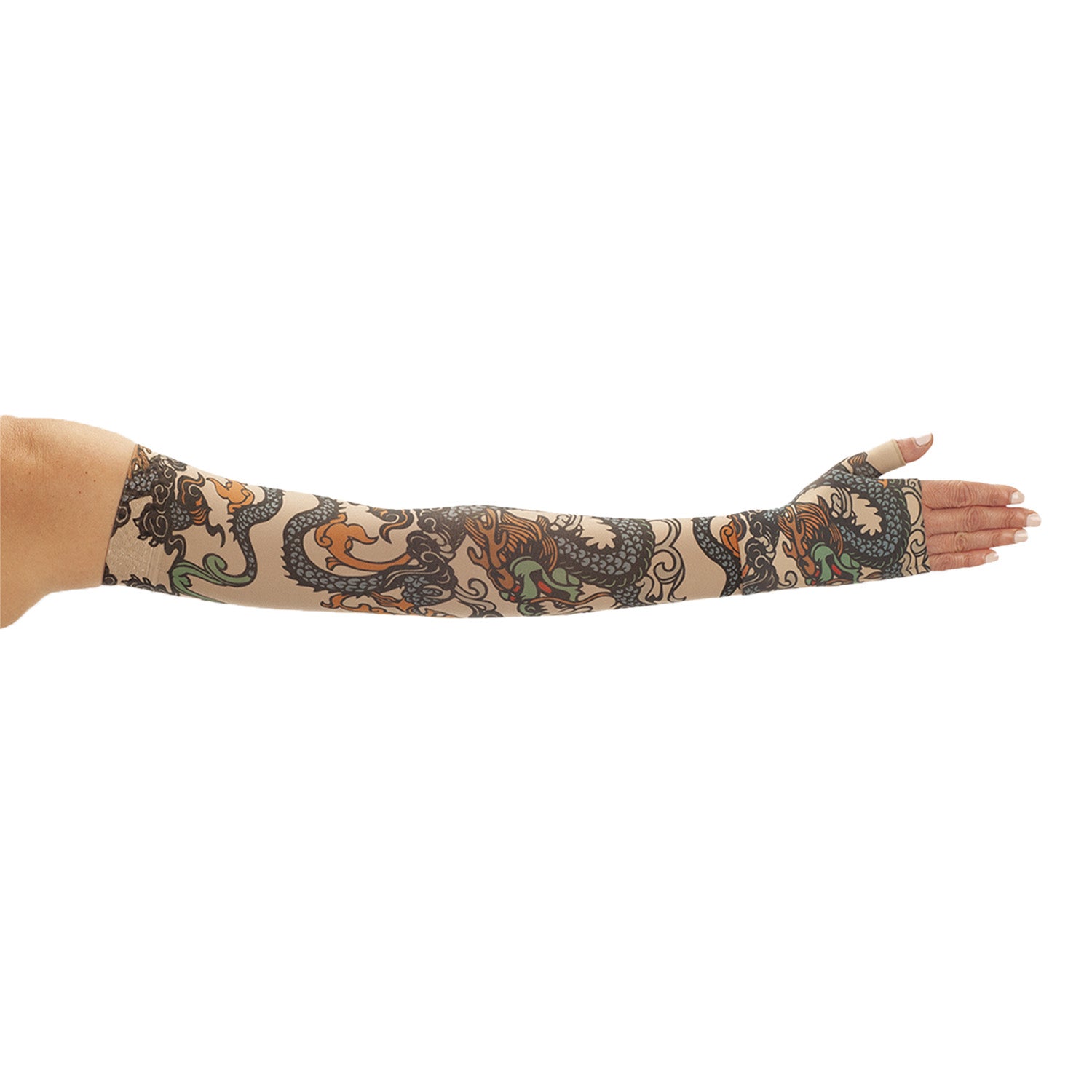 Juzo Soft 2002 Print Japanese Tattoo Armsleeves - 30-40 mmHg | Ames Walker