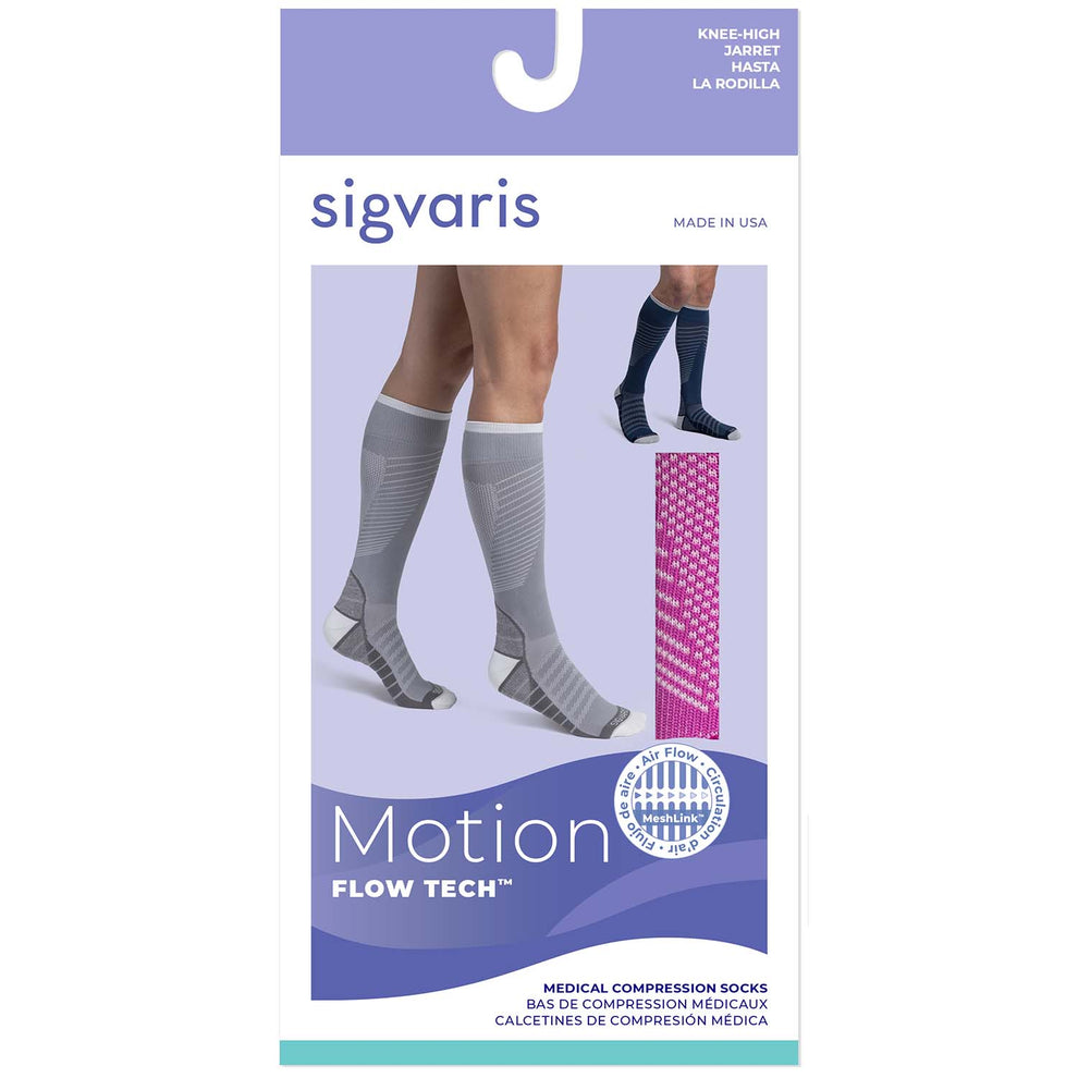 Sigvaris 432 Motion Flow Tech Knee High Socks - 20-30 mmHg | Ames Walker