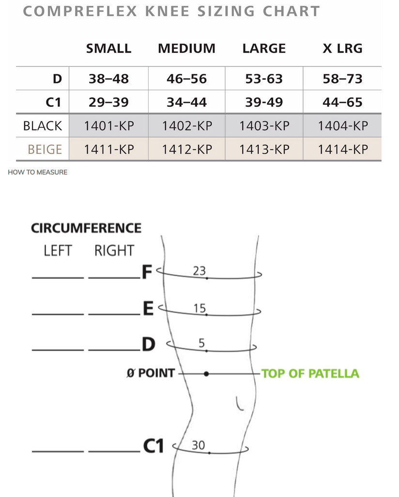 Sigvaris Compreflex Knee (Closed Patella) - 20-50 mmHg | Ames Walker