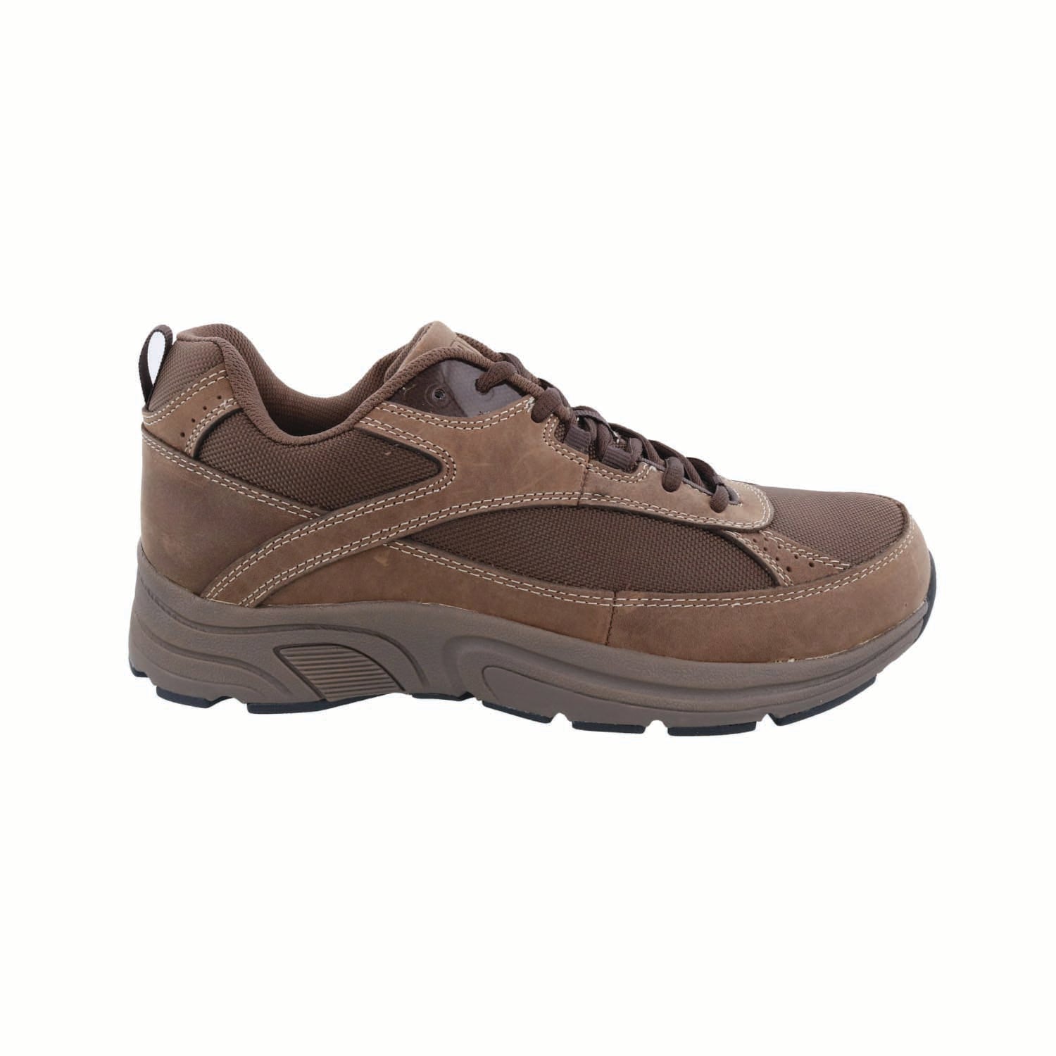 Drew Men's Athletic Aaron Shoes Brown/Nylon Mesh | Ames Walker